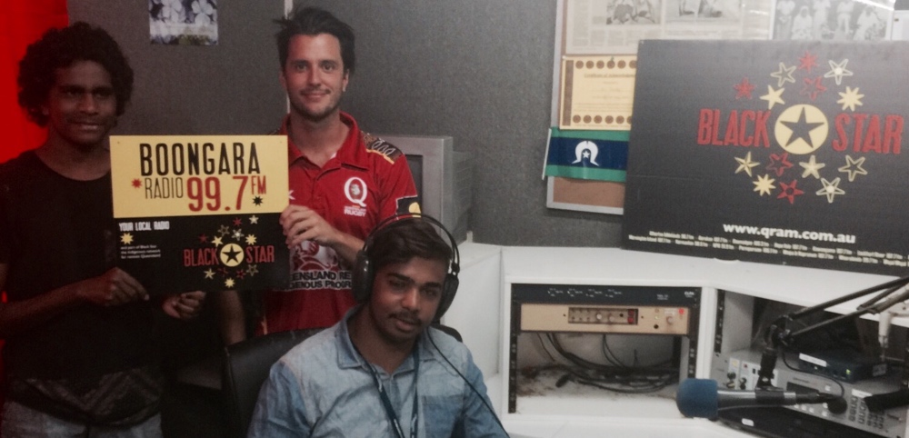 Woorabinda Welcome Blackstar crew | QRAM